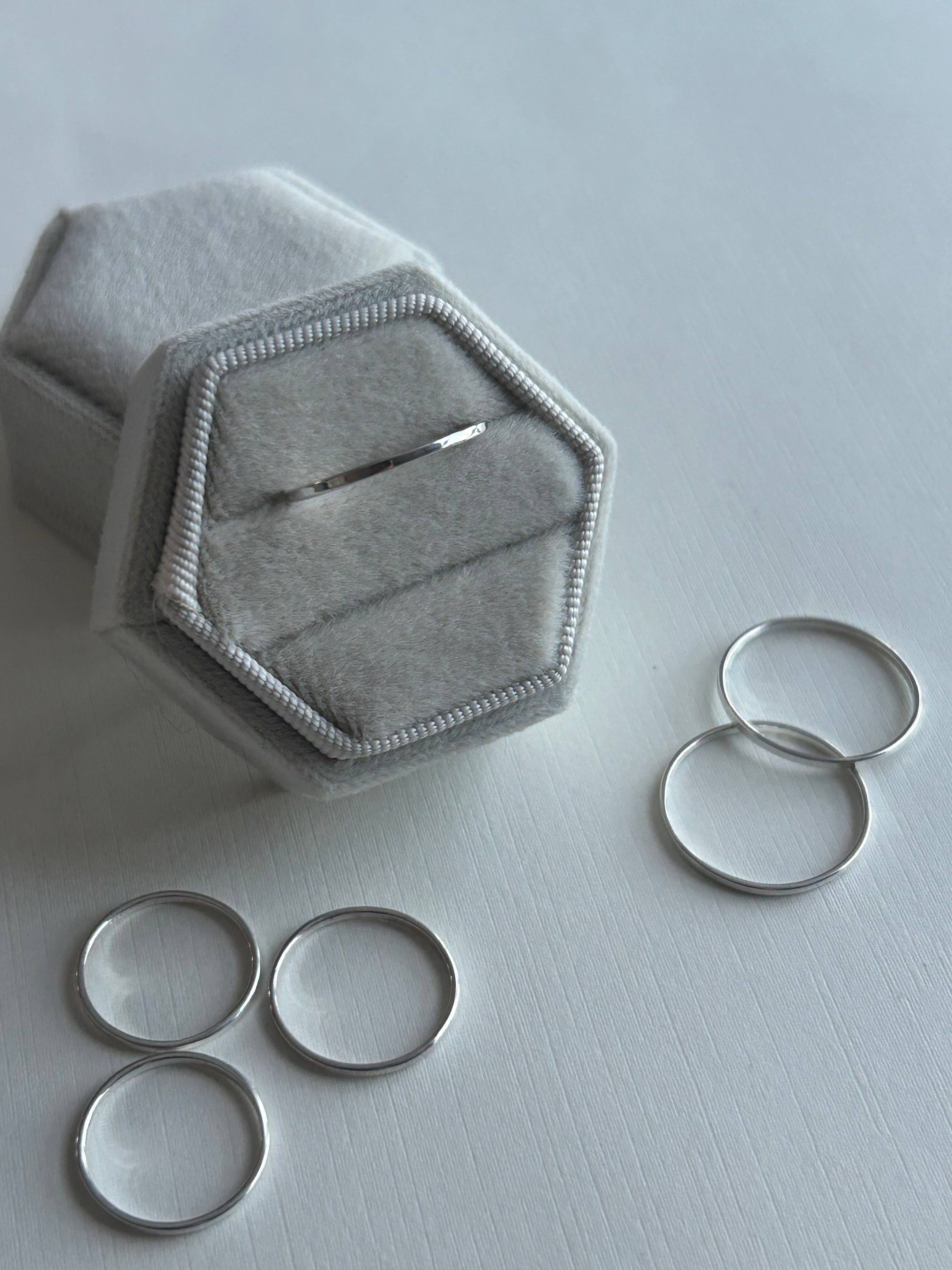 Flat Silver Stacker – Second Aura